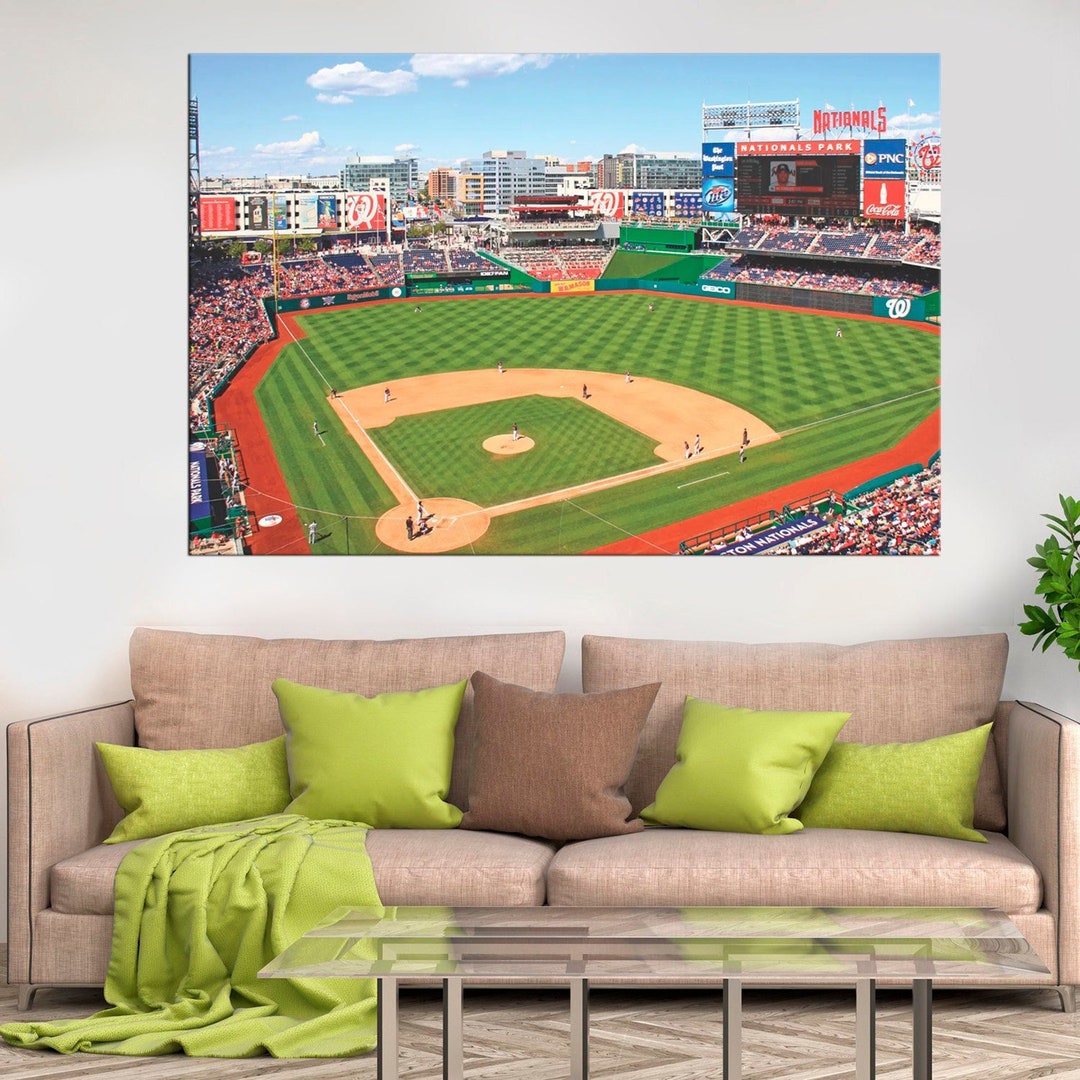 Nationals Park Large Canvas Print, Washington Stadium Wall Art Design ...