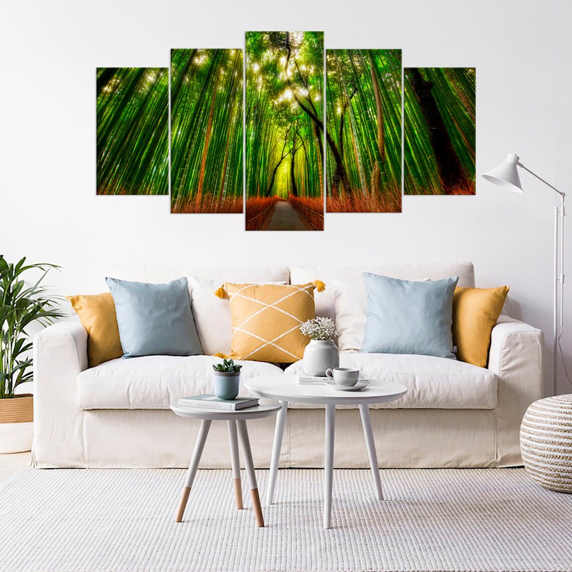 Forest Print Nature Art Large Wall Art Tree Decor Landscape - Etsy