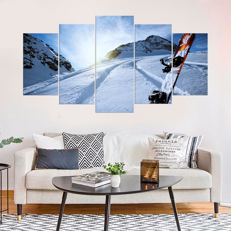 Extreme Snowboarding Wall Decor Winter Sports Home Decor | Etsy