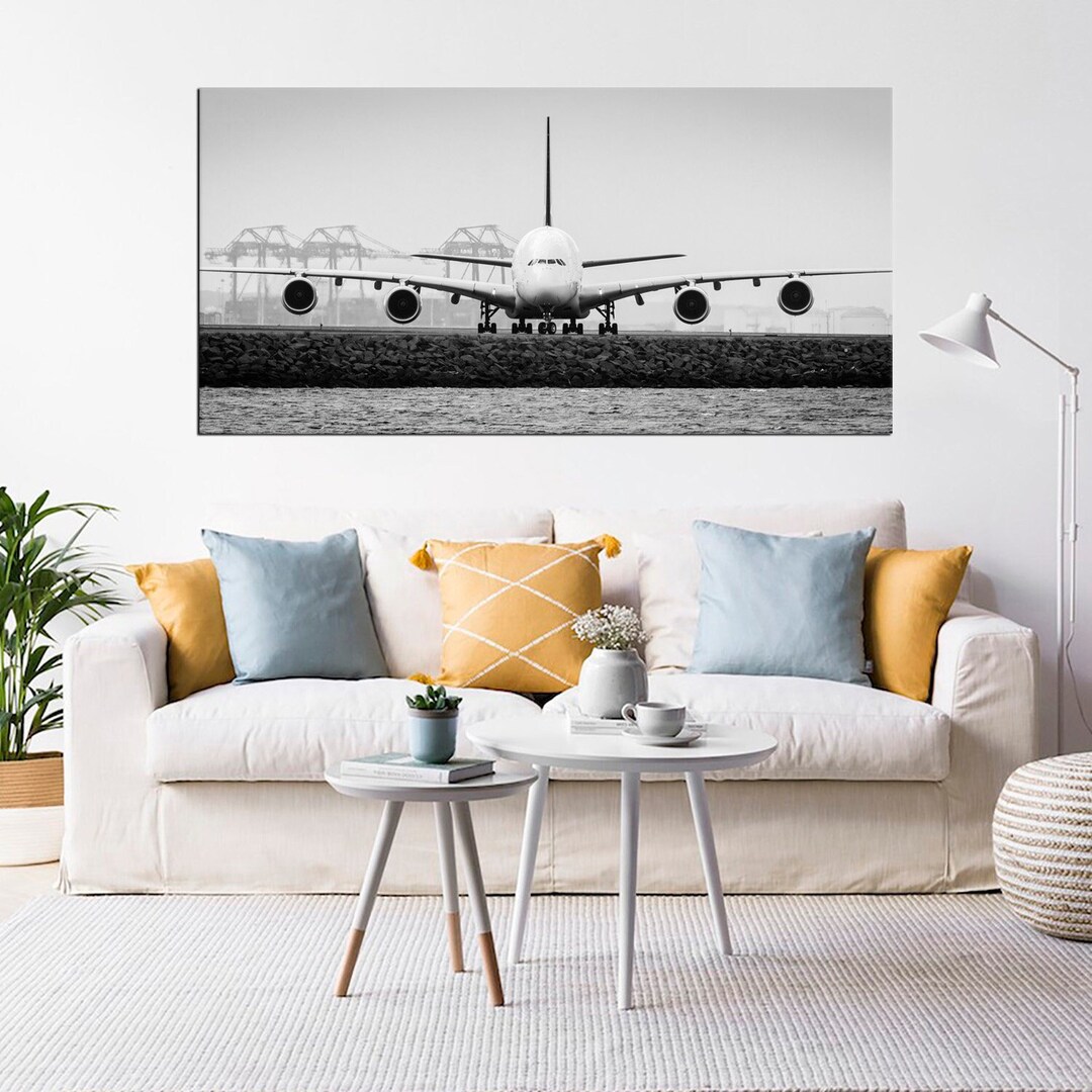 Airbus A380 Jet Airliner Wall Art Aircraft Print on Canvas - Etsy
