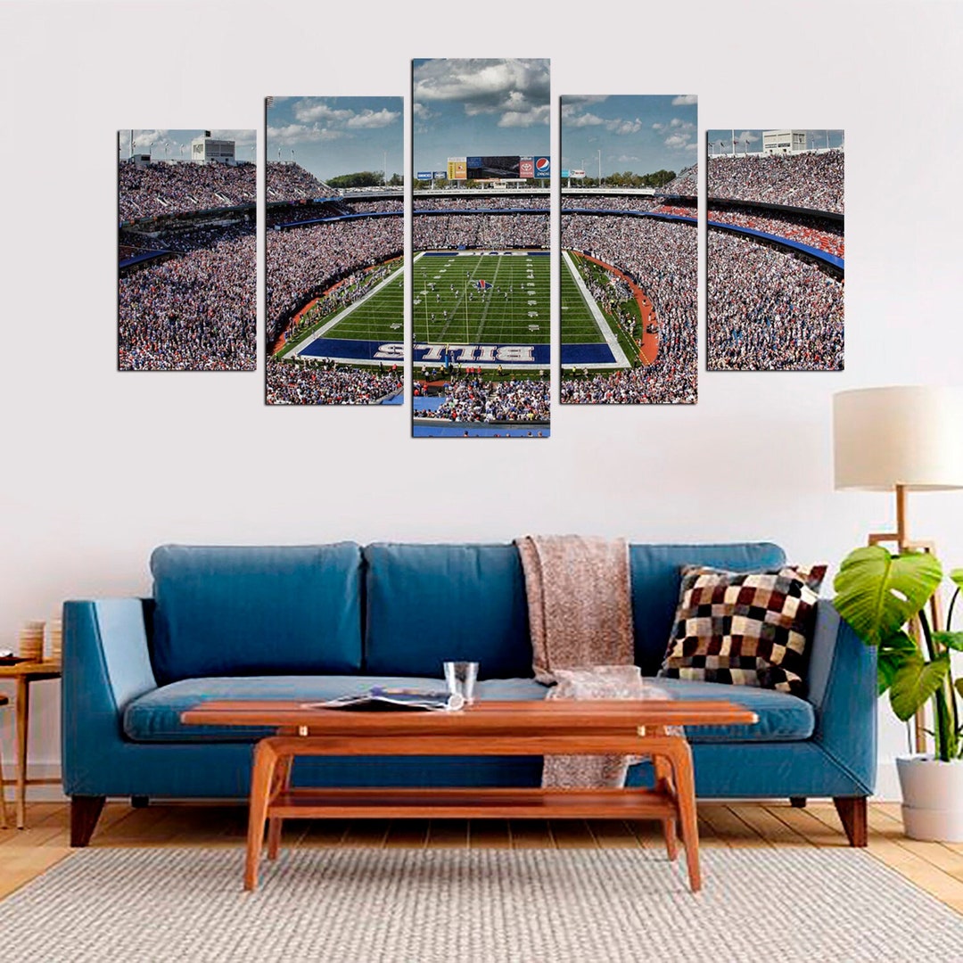 Bills Stadium Wall Decor, Highmark Stadium Stretched Canvas Print ...