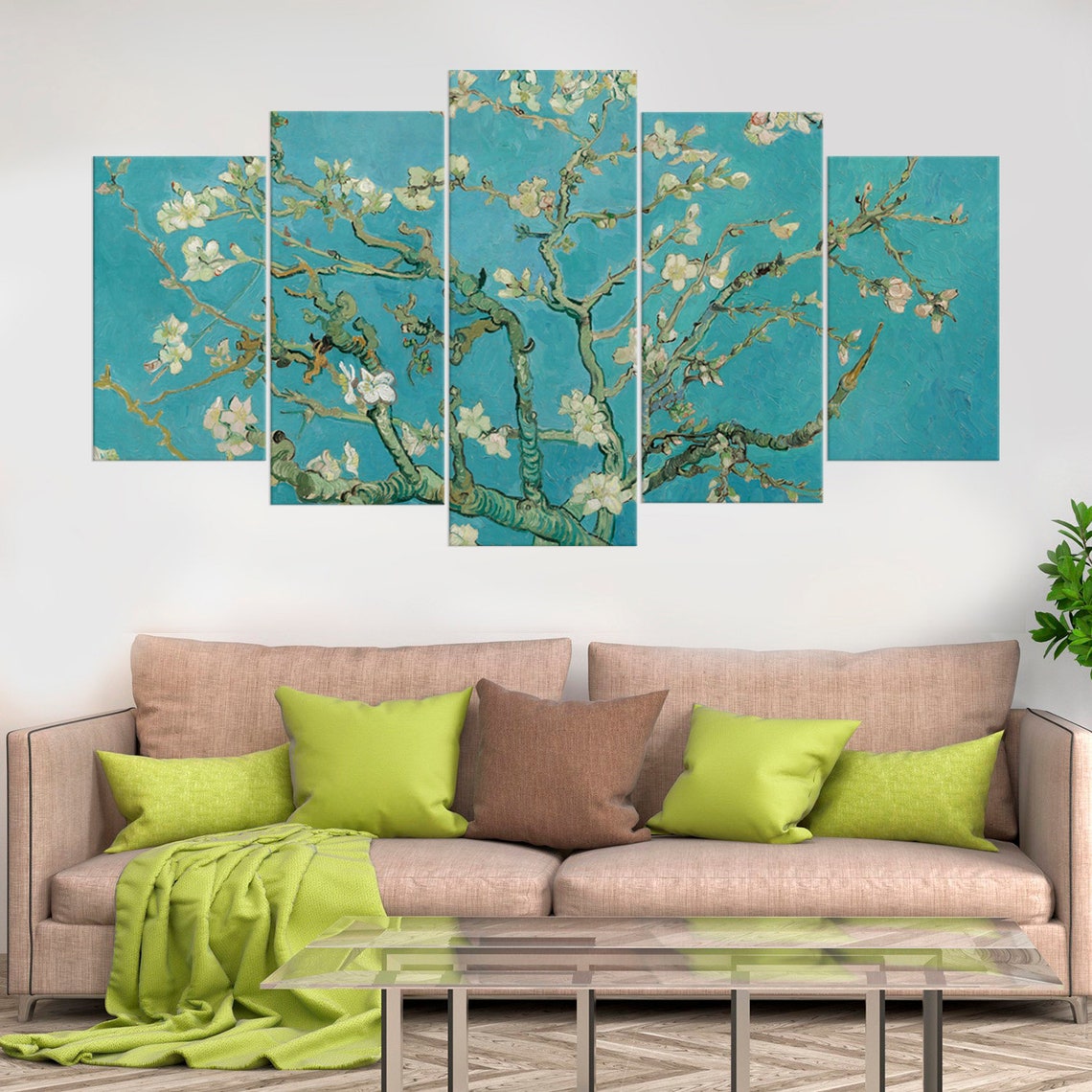 Van Gogh Almond Blossoms Van Gogh Decor Flower Canvas Artwork Large Art ...