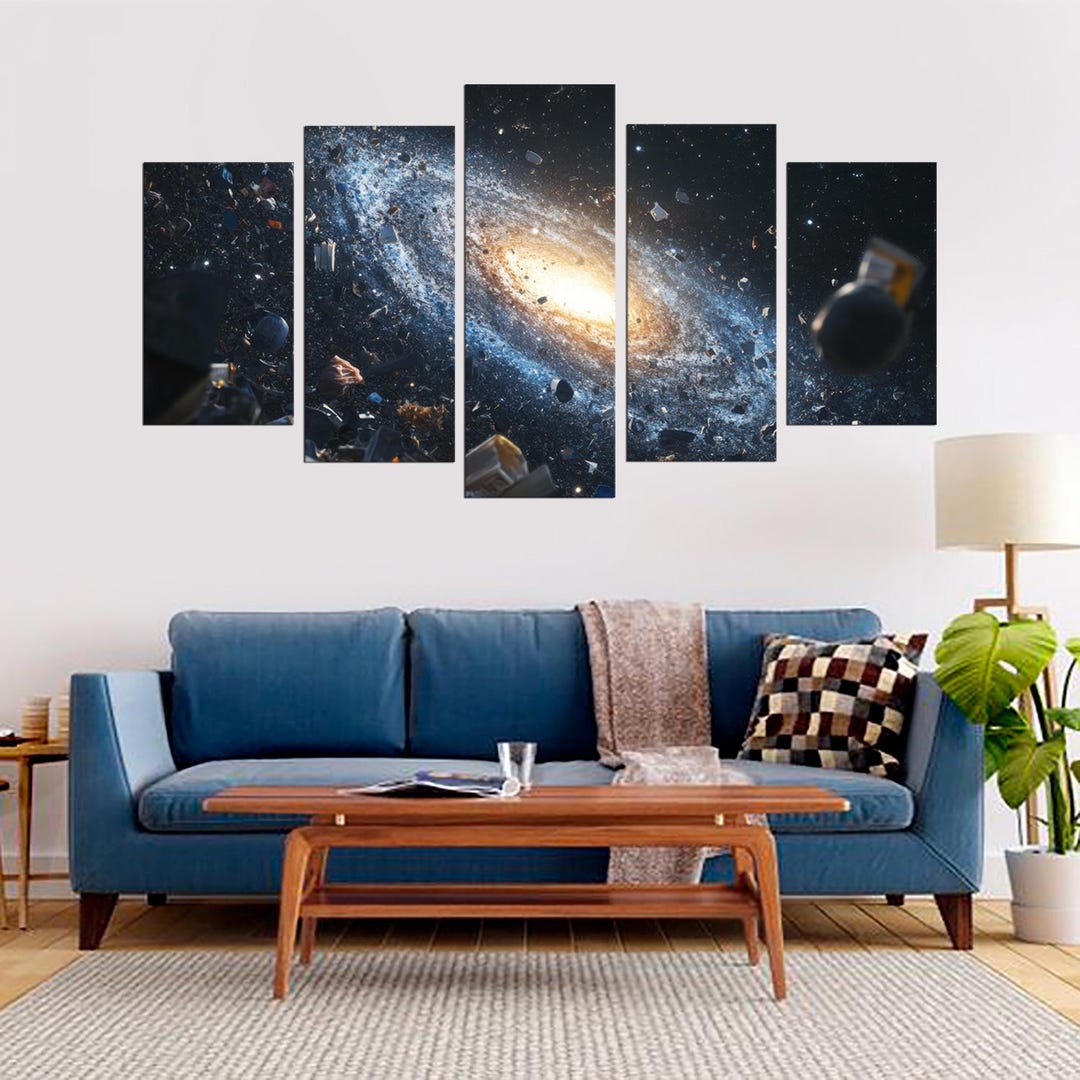 Nebula Galaxy Print, Outer Space Wall Decor, Galaxy Canvas Wall Art ...