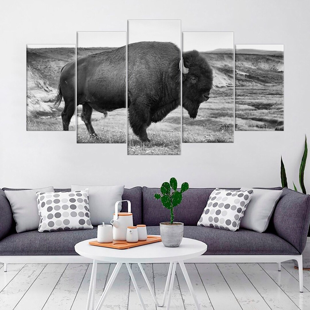 American Bison American Buffalo Animal Print Wild Life - Etsy