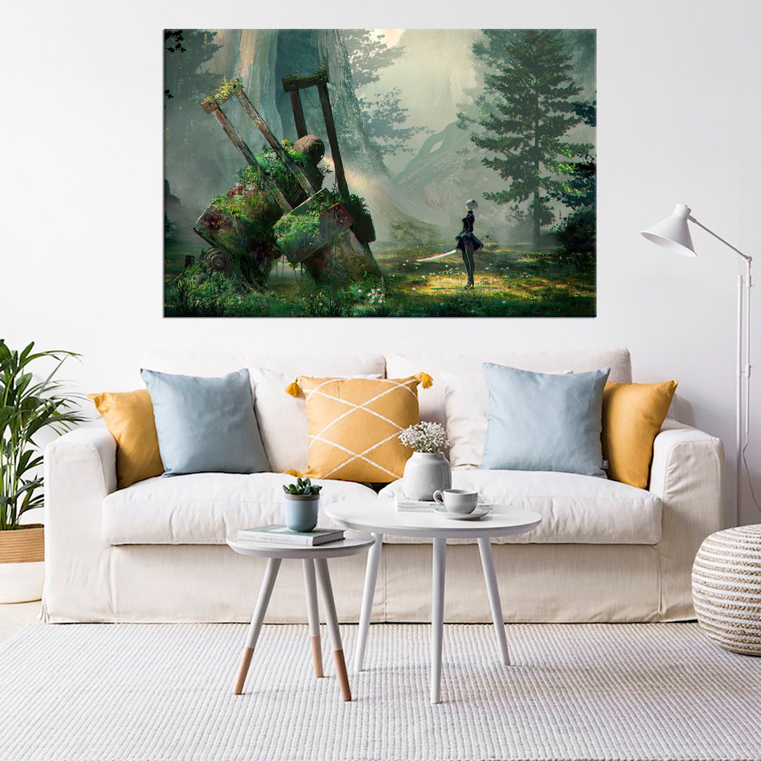 Nier Automata Wall Art - Kids Room Decor - Poster for Game Room - Large ...