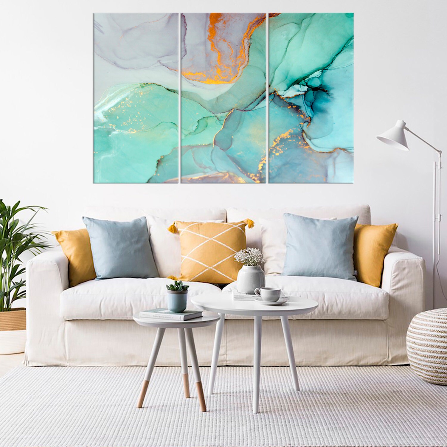 Marble Ink Painted Golden Canvas Gilded Marble Canvas Marble Poster ...