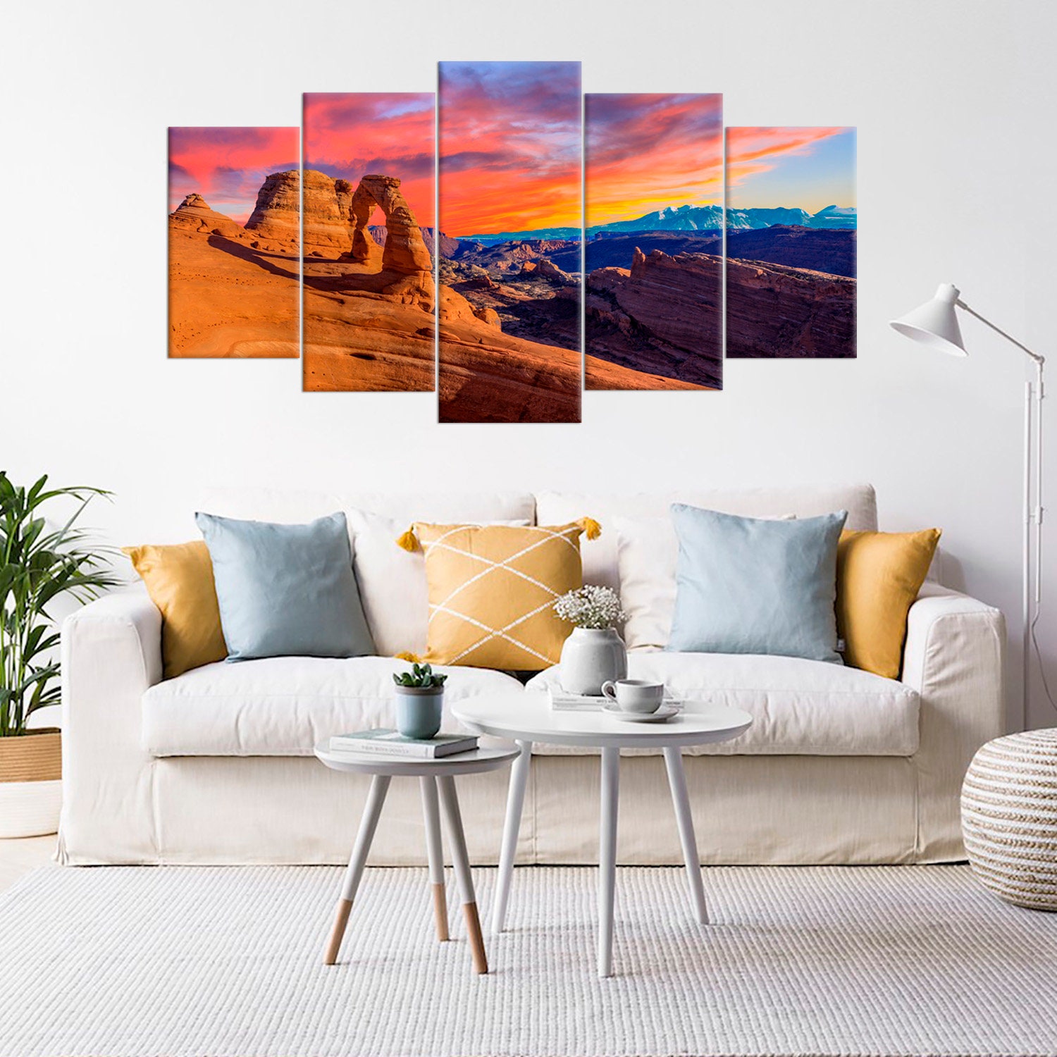 Delicate Arch Landscape Wall Art Home Decor Utah Multi Panel Canvas ...