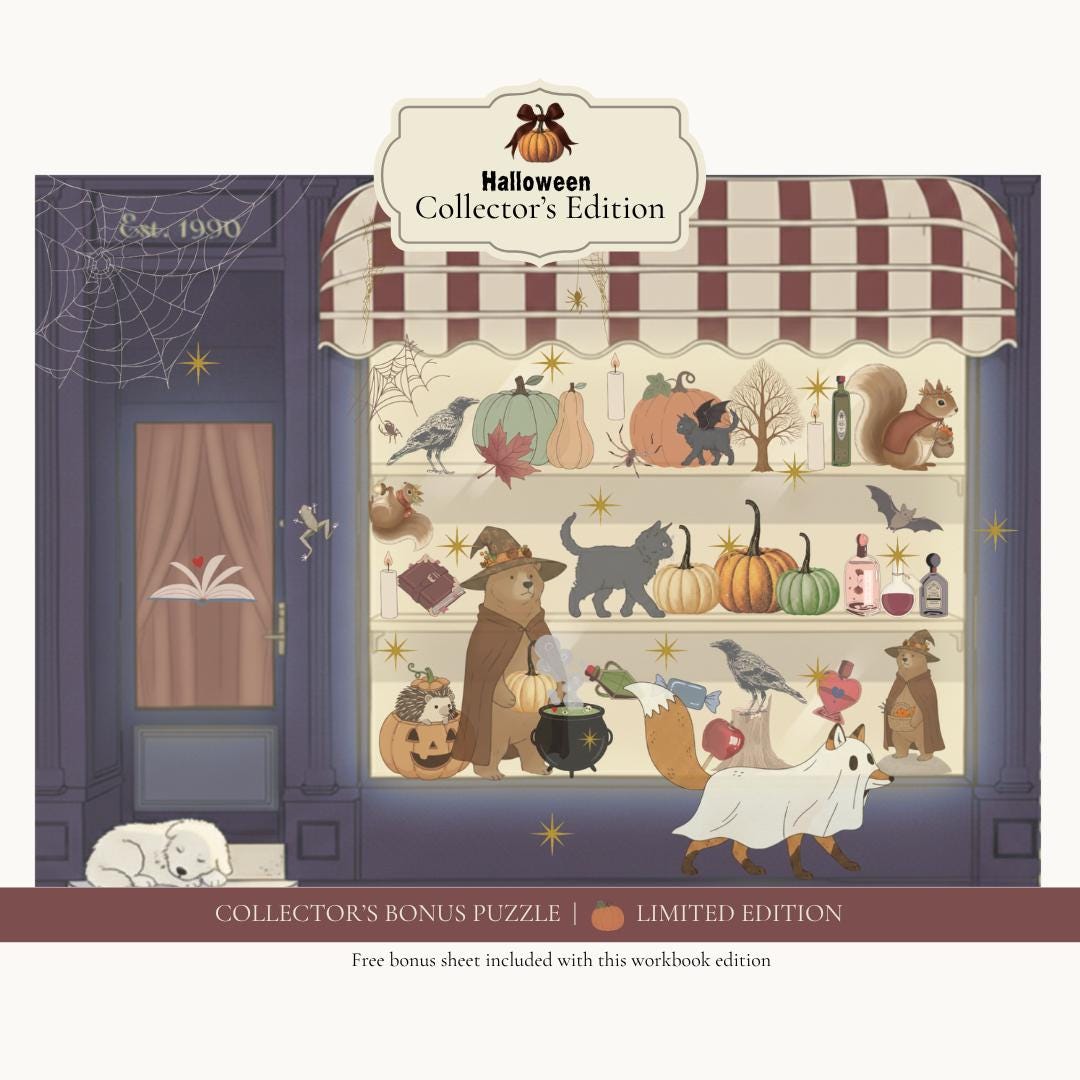 Halloween Puzzle Printable for Kids – Collector’s Bonus | Calm Screen ...