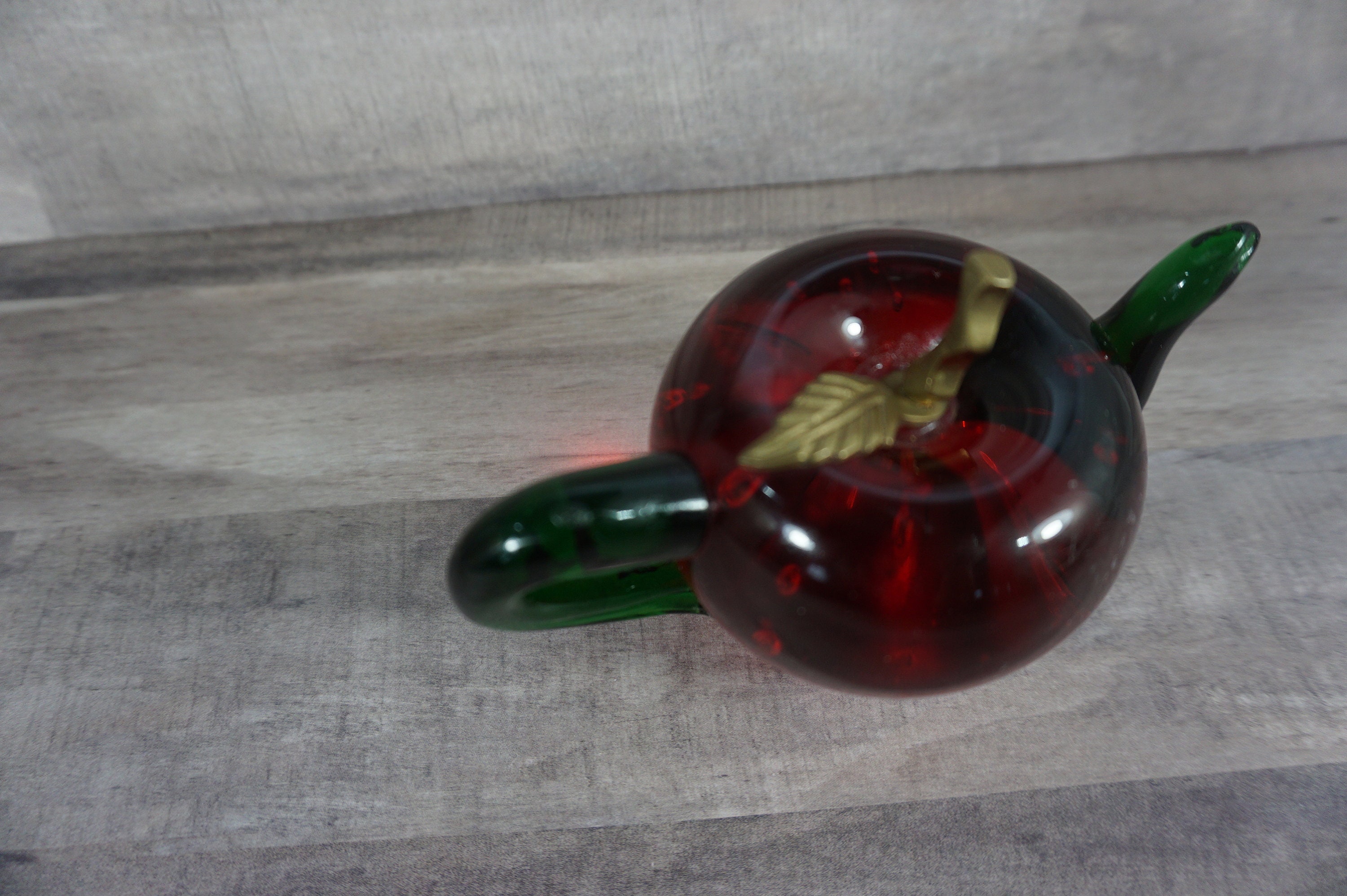 Red Handblown Glass Apple Teapot Paperweight Red Apple Teapot - Etsy