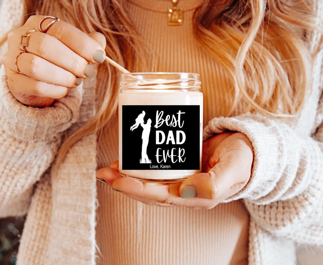 Best Dad Ever Candle Gift, Father's Day Candle, Dad Birthday ...