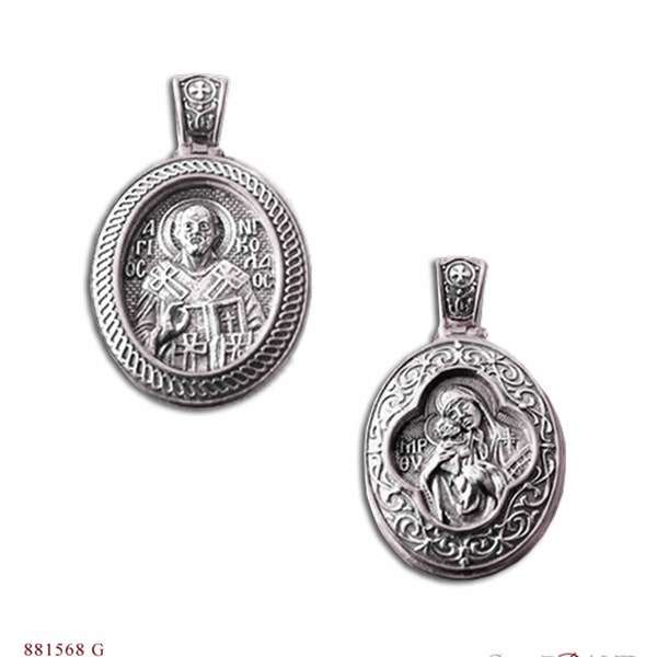 Virgin Mary Orthodox Pendant - Etsy