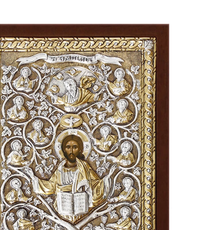 The Tree of Life Greek Orthodox Silver Icon 26x20cm gold - Etsy