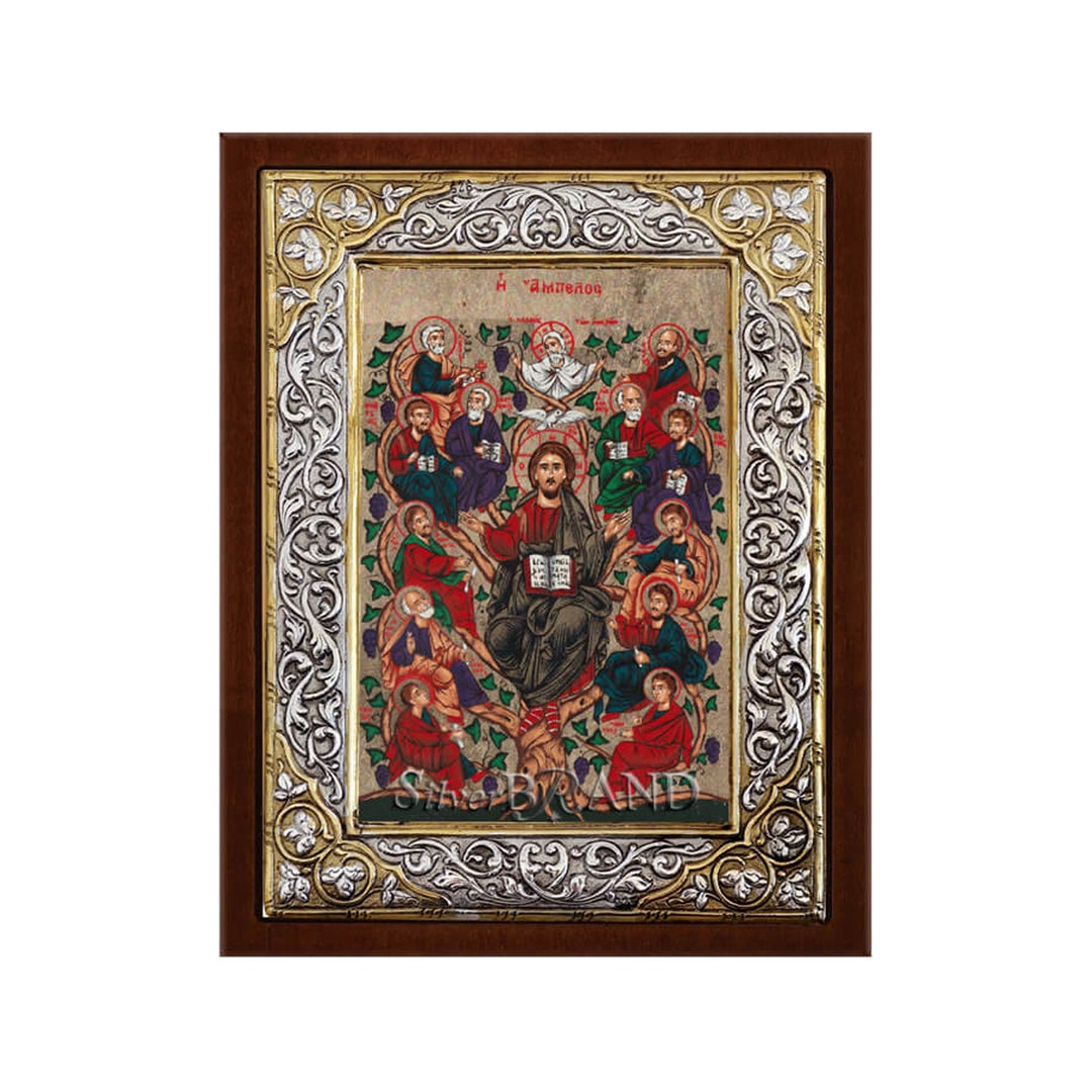 The Tree of Life Greek Orthodox Silver Icon Hagiography 26x20cm - Etsy