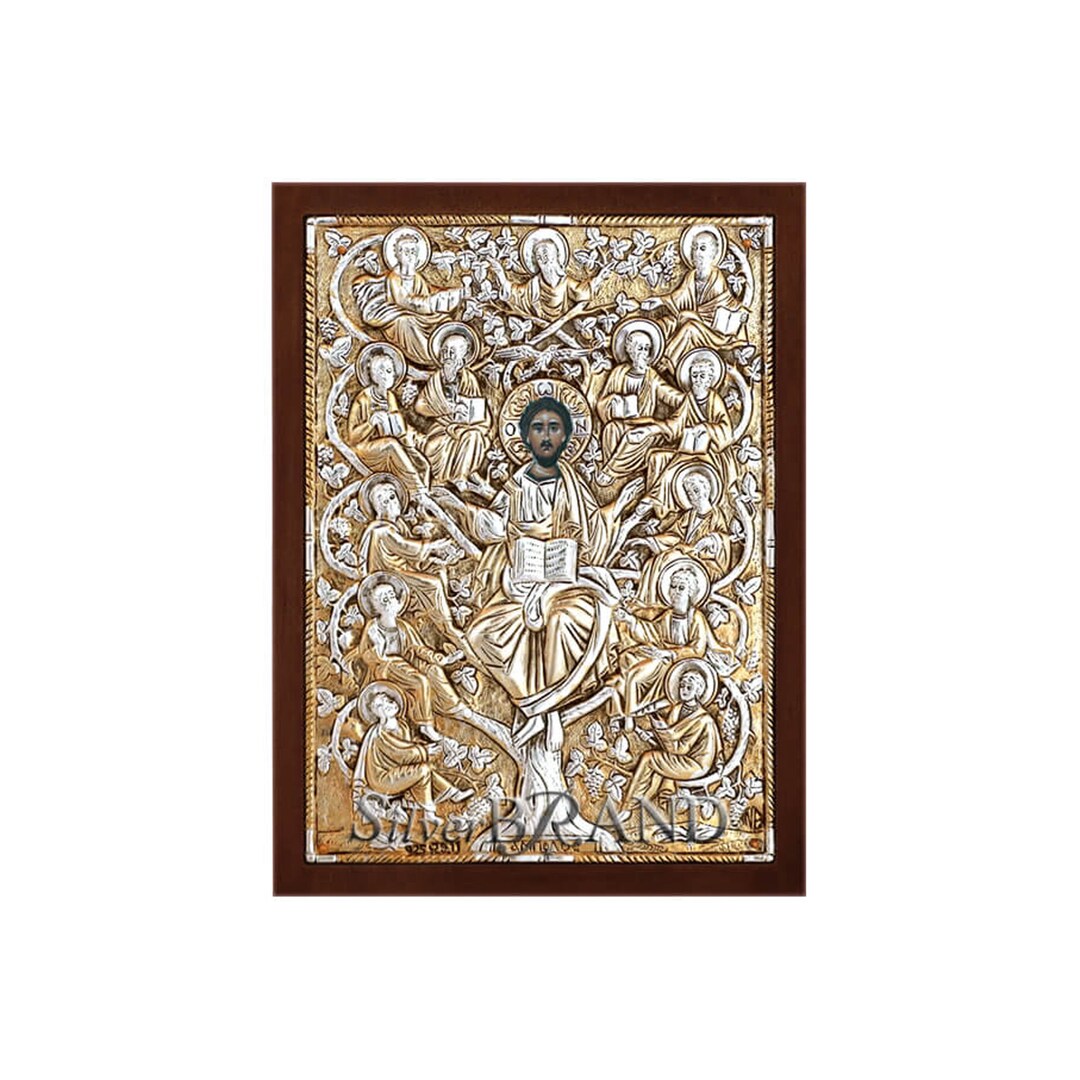 The Tree of Life Greek Orthodox Silver Icon 18x13cm (gold Plated) - Etsy