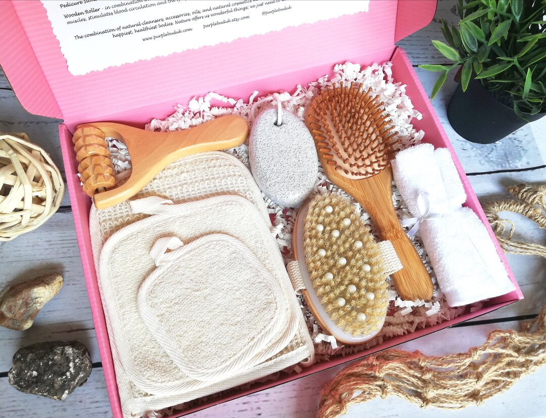 Natural Whole Body Skincare | Pamper Box Kit | Bath Spa Bamboo ...