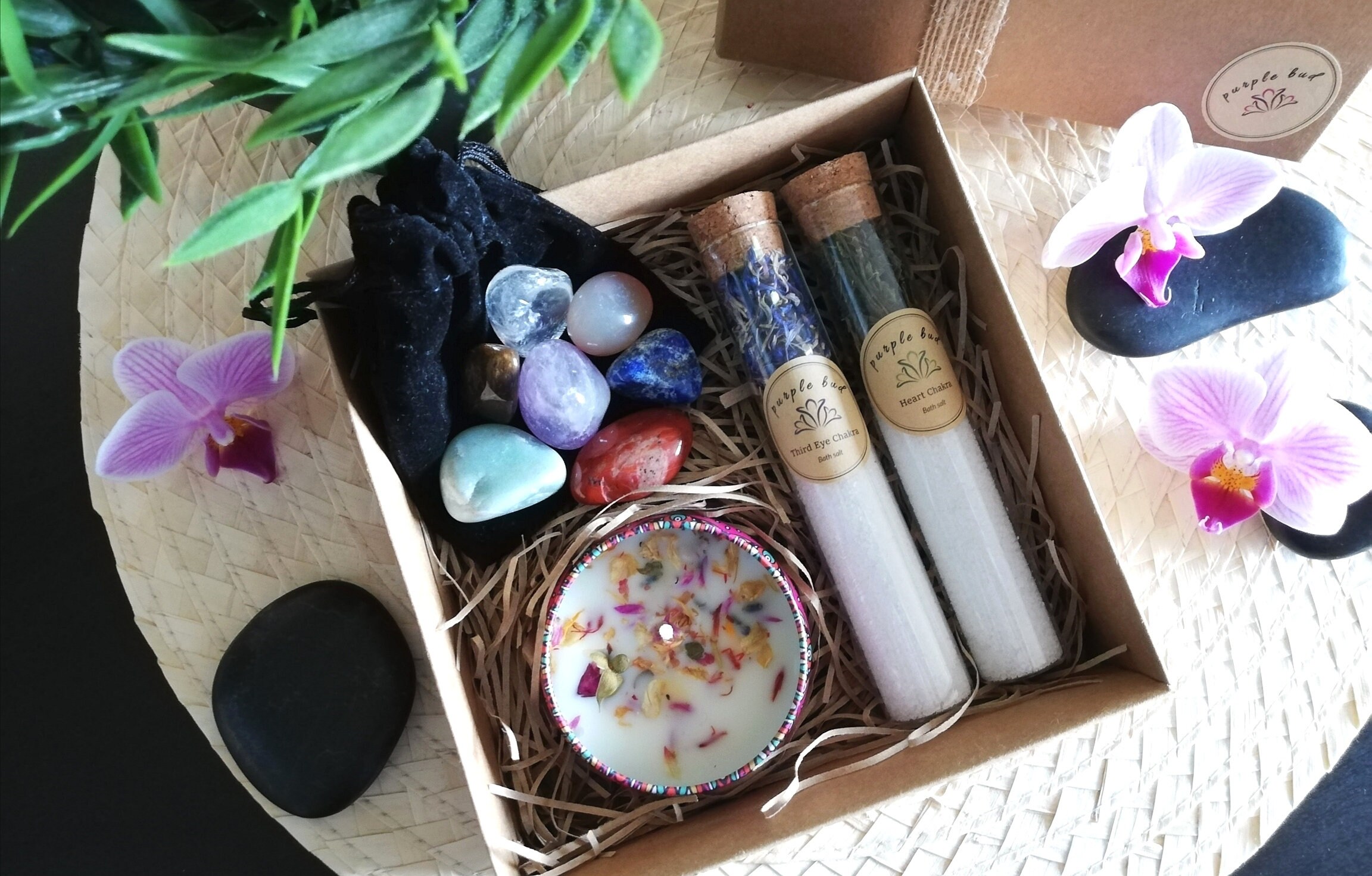 Chakra Meditation Gift Box Healing Stones Decoration - Etsy