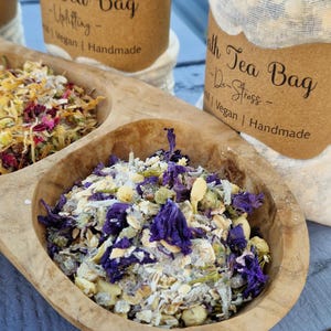 Jumbo Herbal Bath Tea Bag | Natural Oat Soak | Botanical Herbs & Petals ...