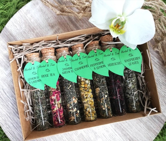 Loose Leaf Herbal Tea Collection in Gift Box Sampler Pack of - Etsy