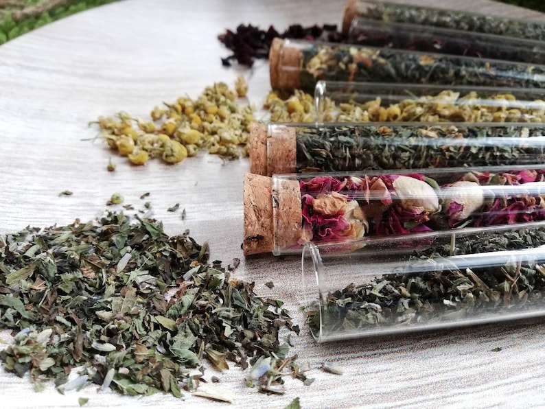 Loose Leaf Herbal Tea Collection | 7 Botanical Blends | Sampler Gift ...