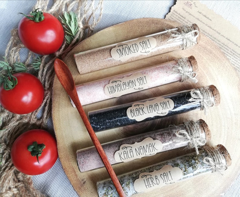 Gourmet Salt Collection Gift Set | 5 Cooking Salt Sampler - Etsy