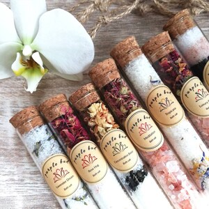 Luxury Bath Salt Sampler Set | 7 Natural Essential Oil Infused Salts ...
