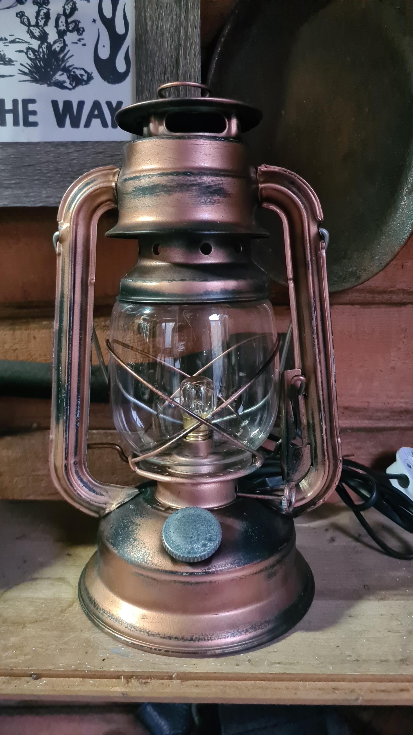 Converted Hurricane Storm Lantern Lamp 240v With Dimmer Switch - Etsy UK