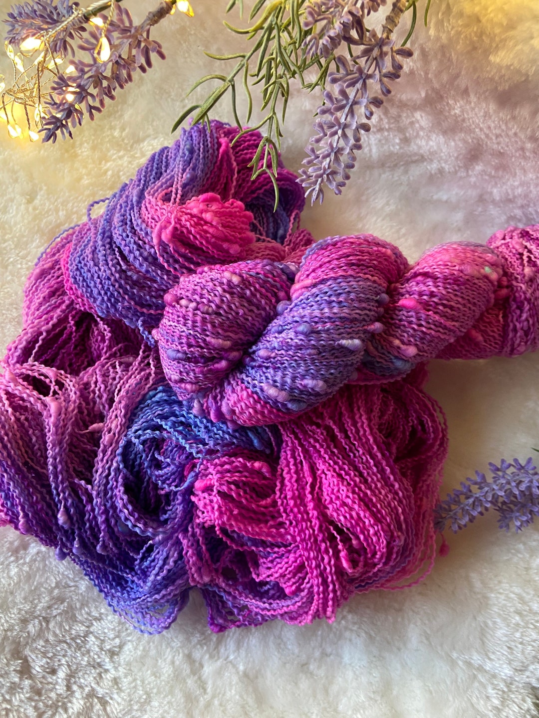Flufy Slub. 100g 400m Hand Dyed Merino Superwash Wool - Etsy
