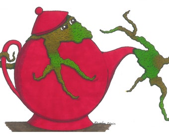 Monster Teapot - Etsy