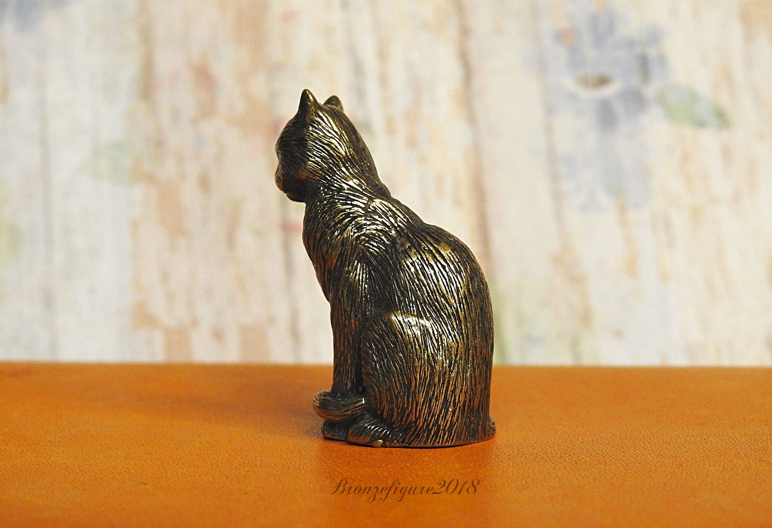 Bronze Cat Figurine | Etsy