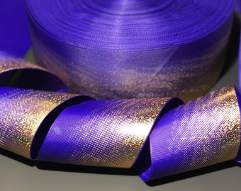 Purple Gold Ribbon - Etsy