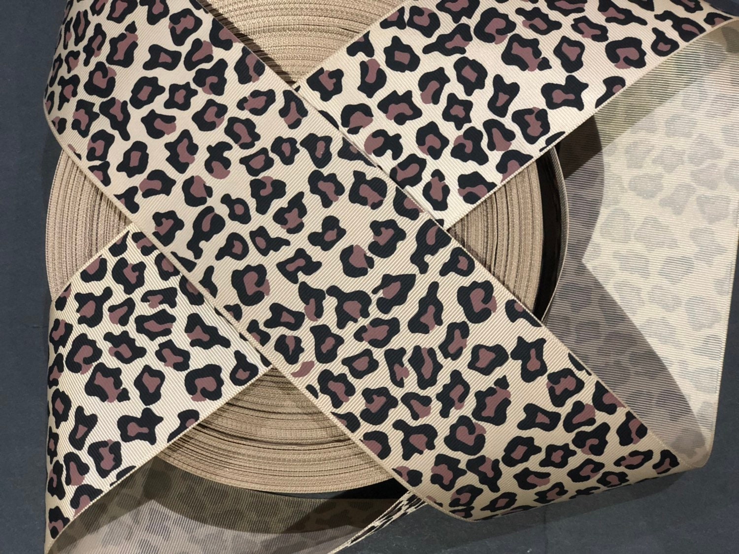 Leopard Cheetah Safari Tiger Grosgrain Cheer Tick Toc Ribbon - Etsy