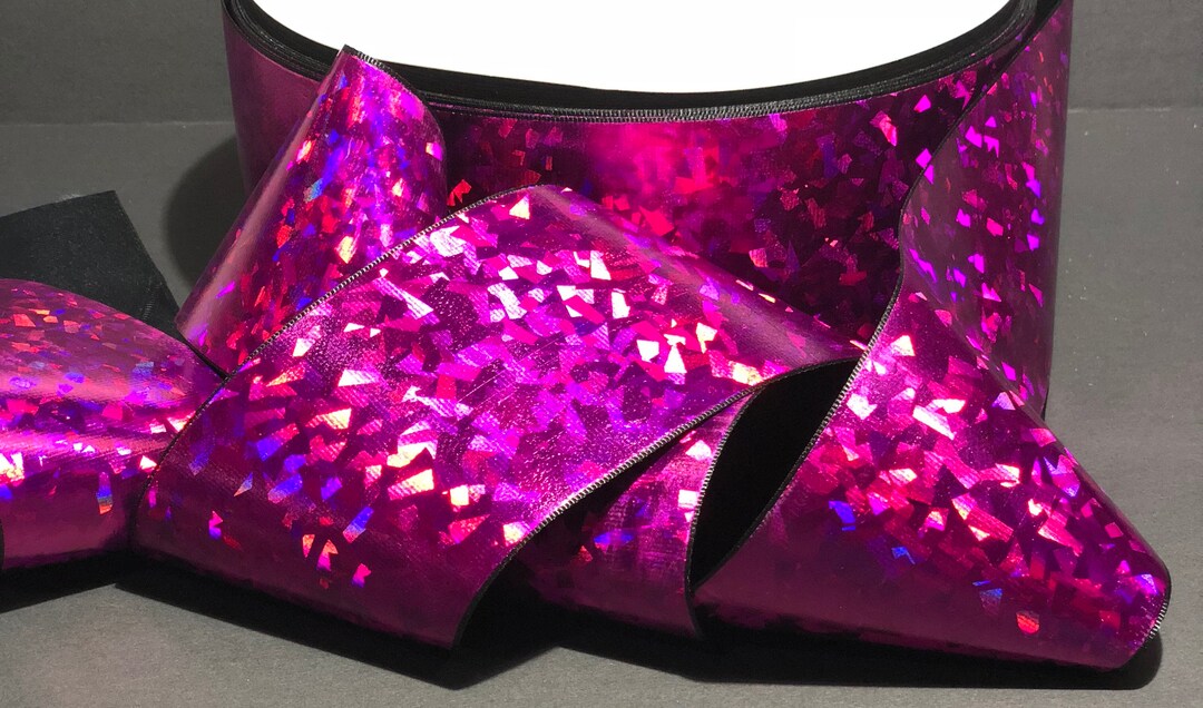 3 Diamond Crackle Hologram Glitter Cheer Ribbon - Etsy