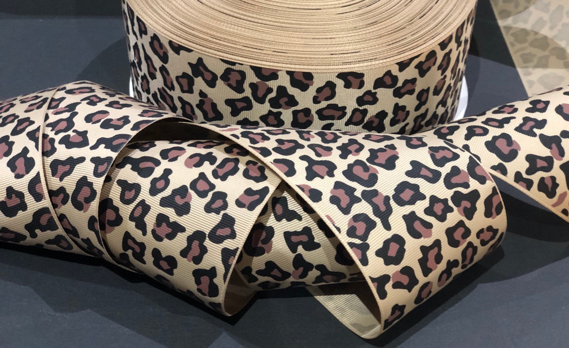 Leopard Cheetah Safari Tiger Grosgrain Cheer Tick Toc Ribbon - Etsy