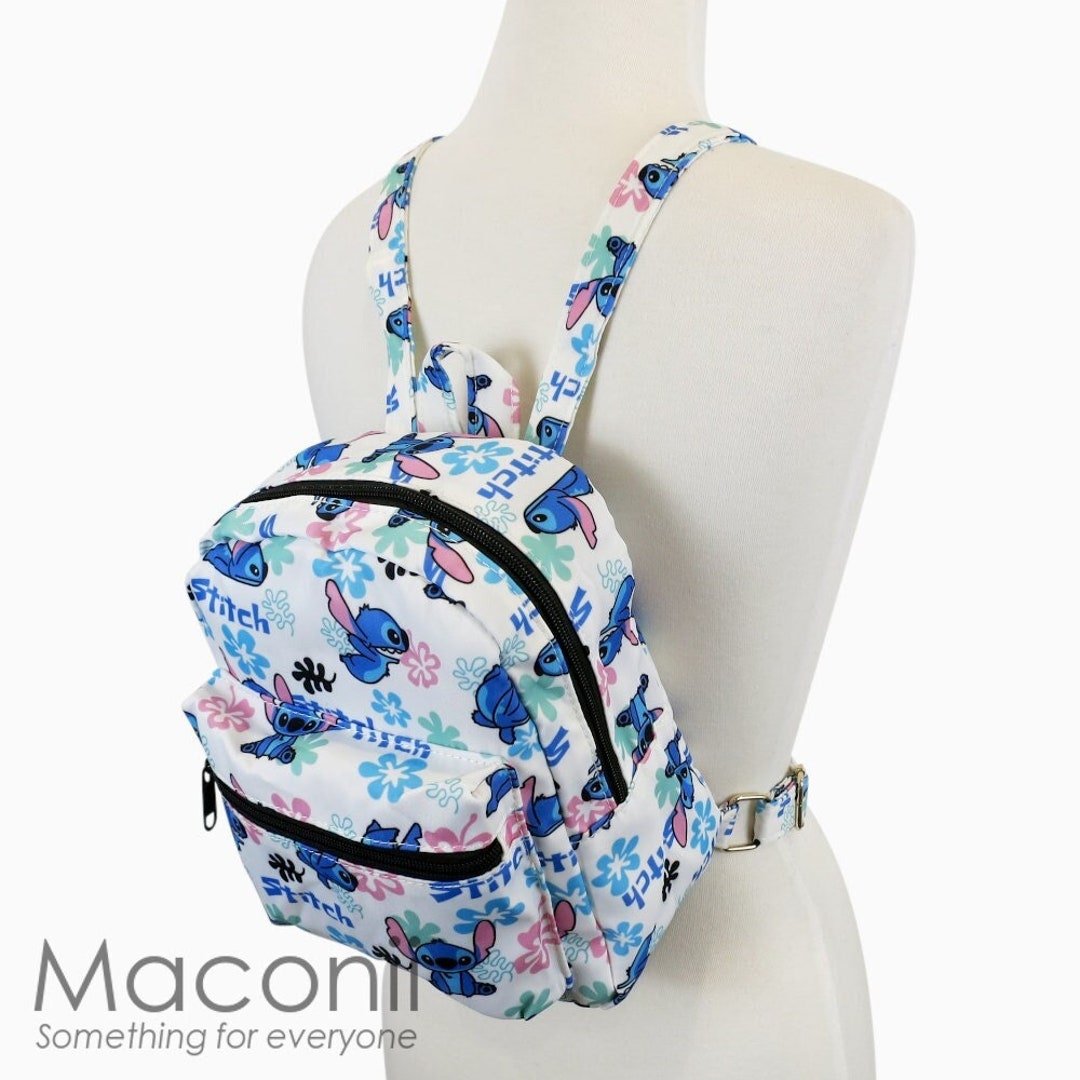 Stitch White Small Backpack - Etsy Australia