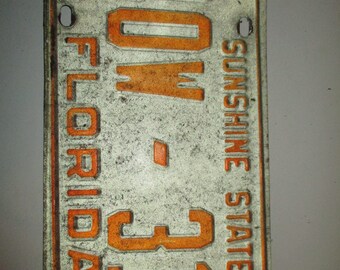 Vintage Original 1980s Florida License Plate in Excellent - Etsy