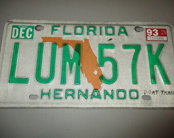 Vintage Original 1980s Florida License Plate in Excellent - Etsy