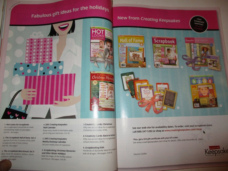 2004 Creating Keepsakes Scrapbook Magazine Holiday Edition Original ...