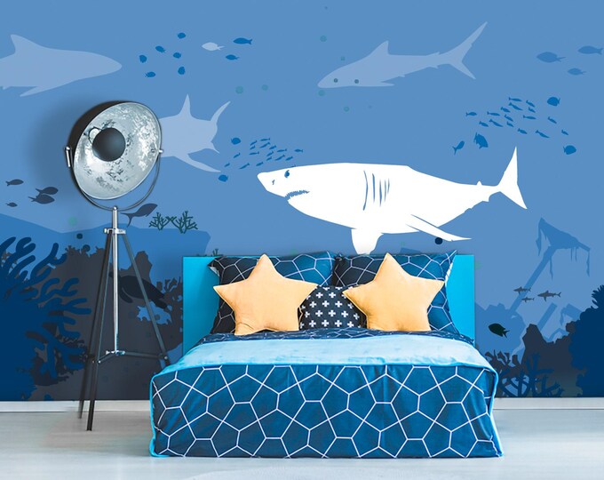 Underwater Fish Wallpaper Paradise Wall Mural Ocean Themed Kids Room ...