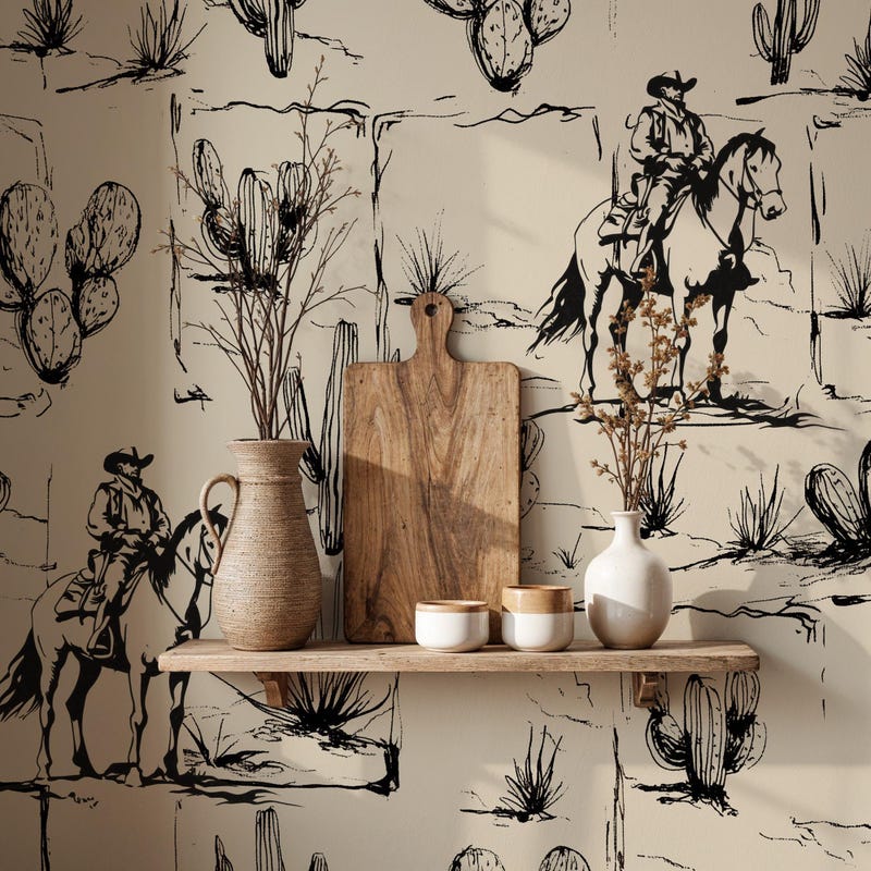 Southwestern Wallpaper - Etsy