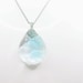 Water Ripple Raindrop Pendant Necklace / Water Ripple Iridescent ...