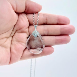 Water Ripple Raindrop Pendant Necklace / Water Ripple Iridescent ...
