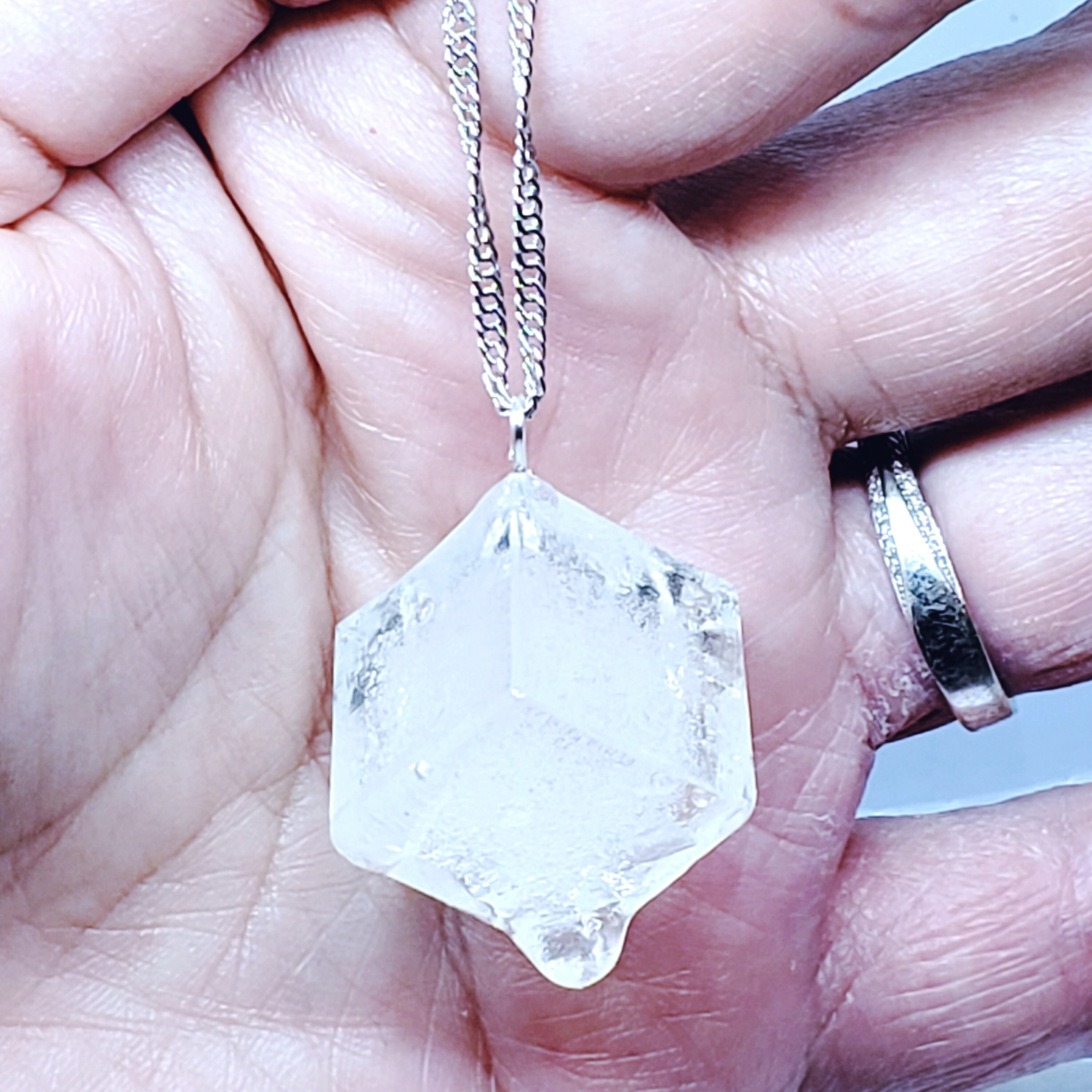 Melting Ice Cube Pendant Necklace / Ice Cube Jewellery / Resin - Etsy UK