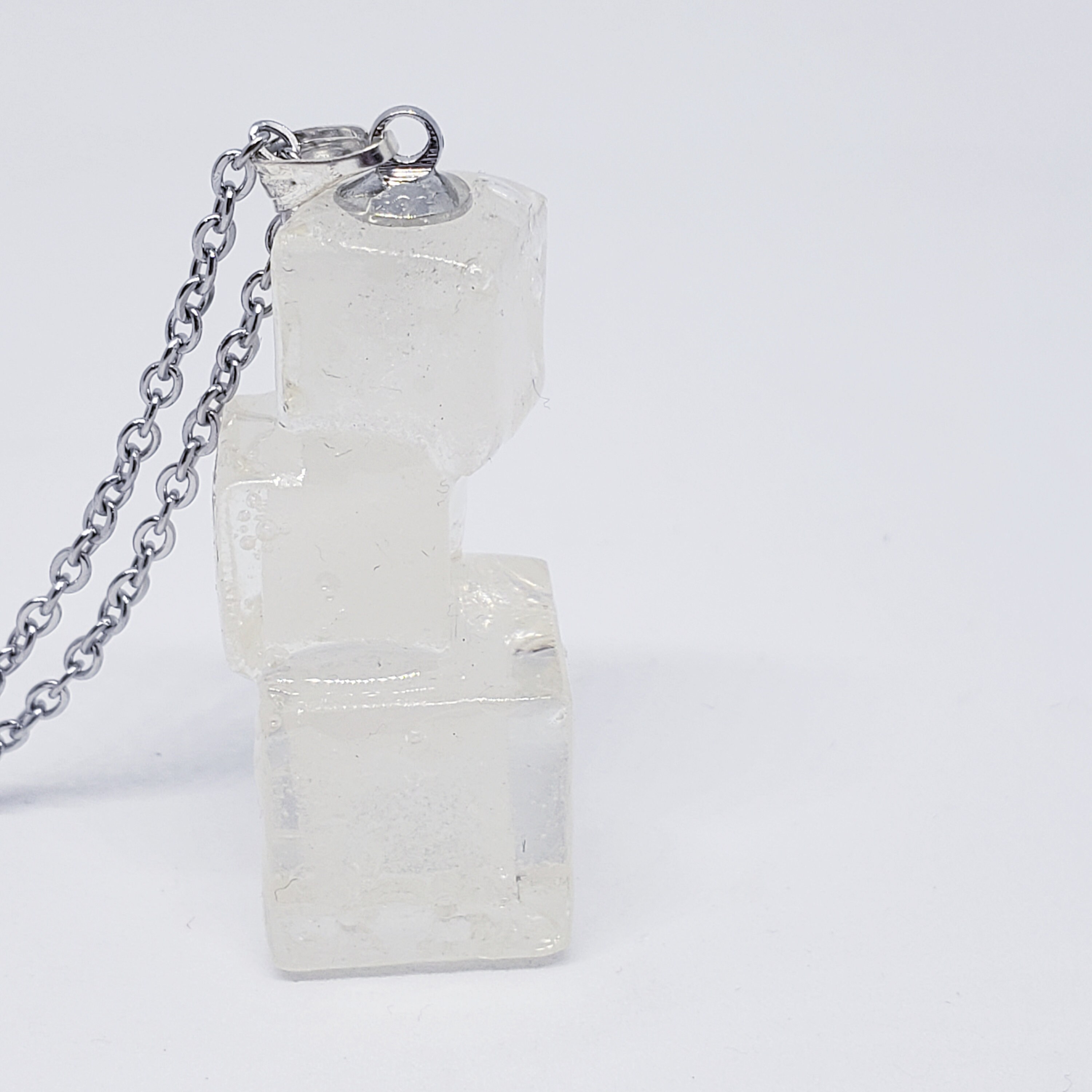 Ice Cubes Pendant Necklace / Ice Cube Jewellery / Ice Resin - Etsy UK