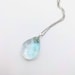 Water Ripple Raindrop Pendant Necklace / Water Ripple Iridescent ...
