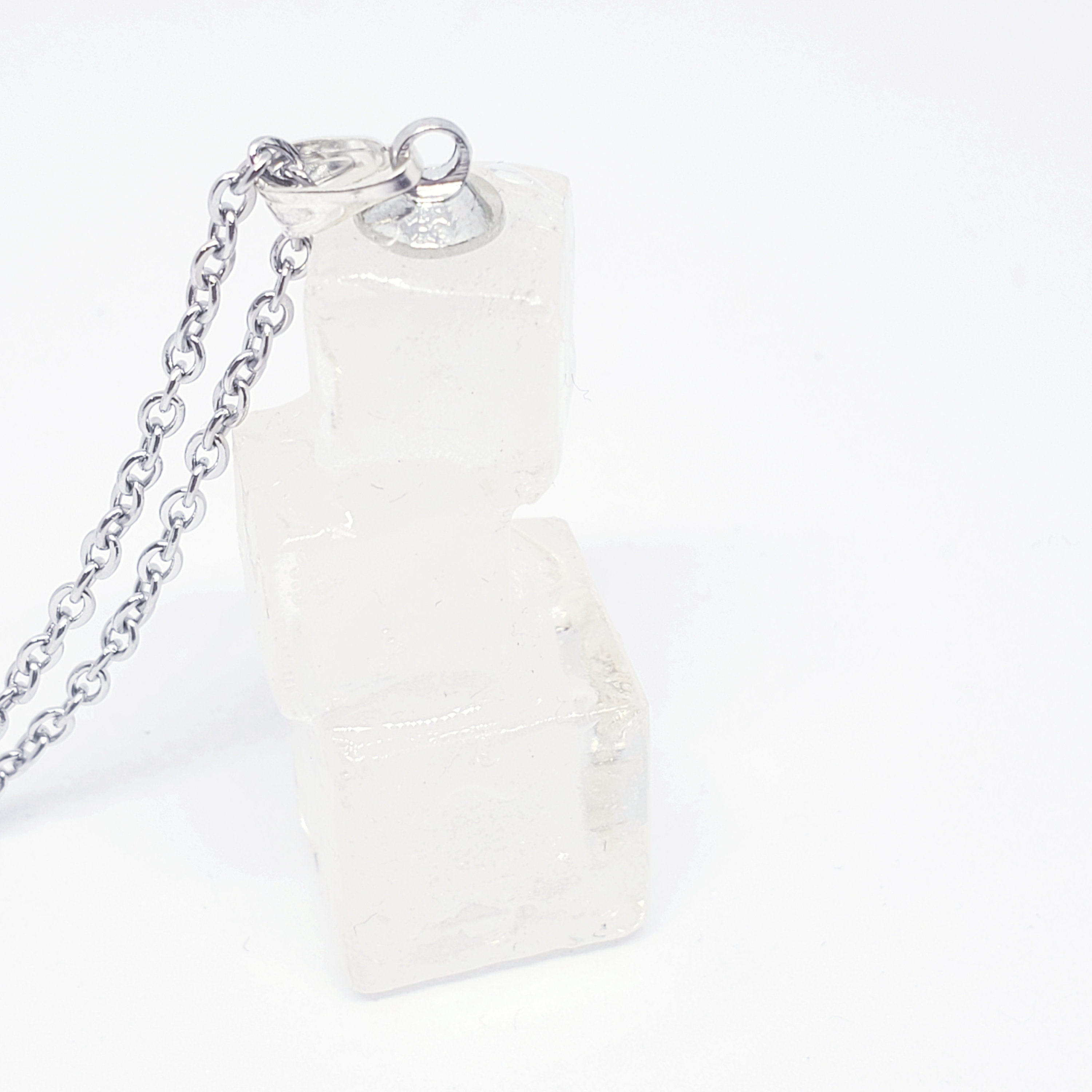 Ice Cubes Pendant Necklace / Ice Cube Jewellery / Ice Resin - Etsy UK