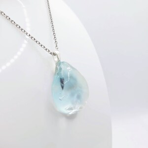 Water Ripple Raindrop Pendant Necklace / Water Ripple Iridescent ...