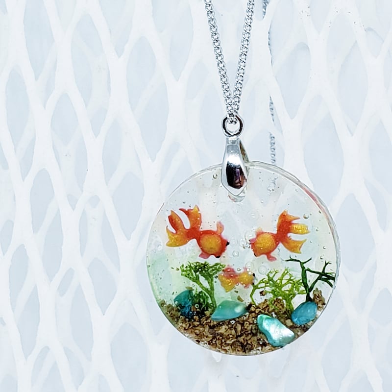 Goldfish Necklace - Etsy
