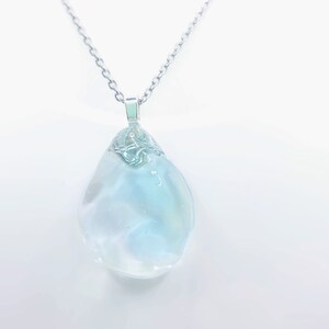 Water Ripple Raindrop Pendant Necklace / Water Ripple Iridescent ...