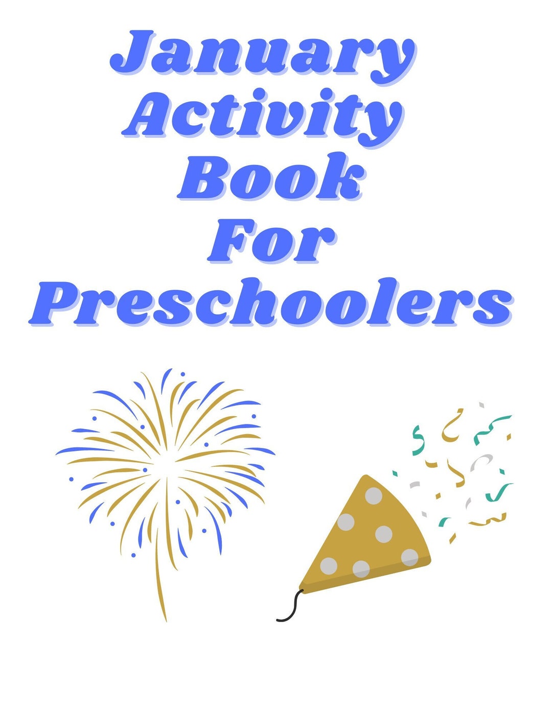 January Activity Book for Preschoolers - Etsy