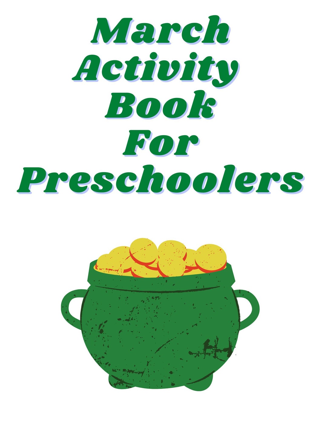 March Activity Book for Preschoolers - Etsy